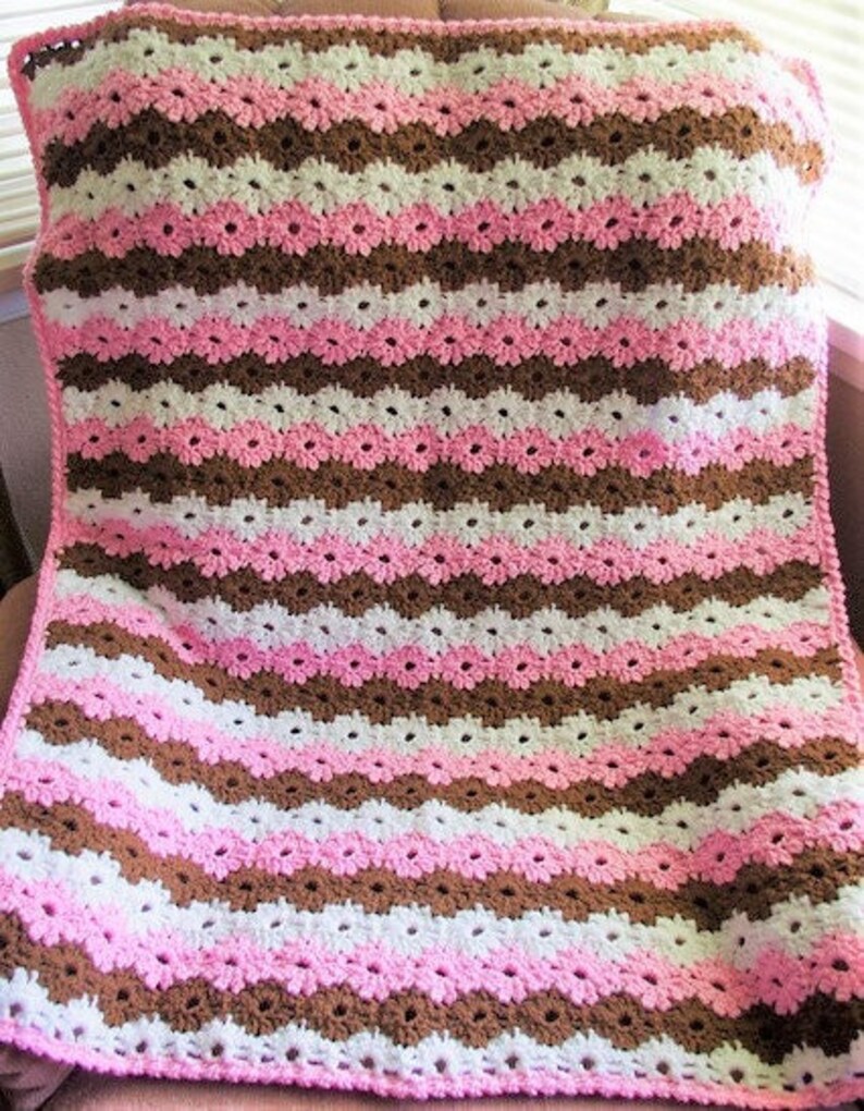 Vintage Crochet Pattern Daisy Chains Afghan Pattern PDF - Etsy