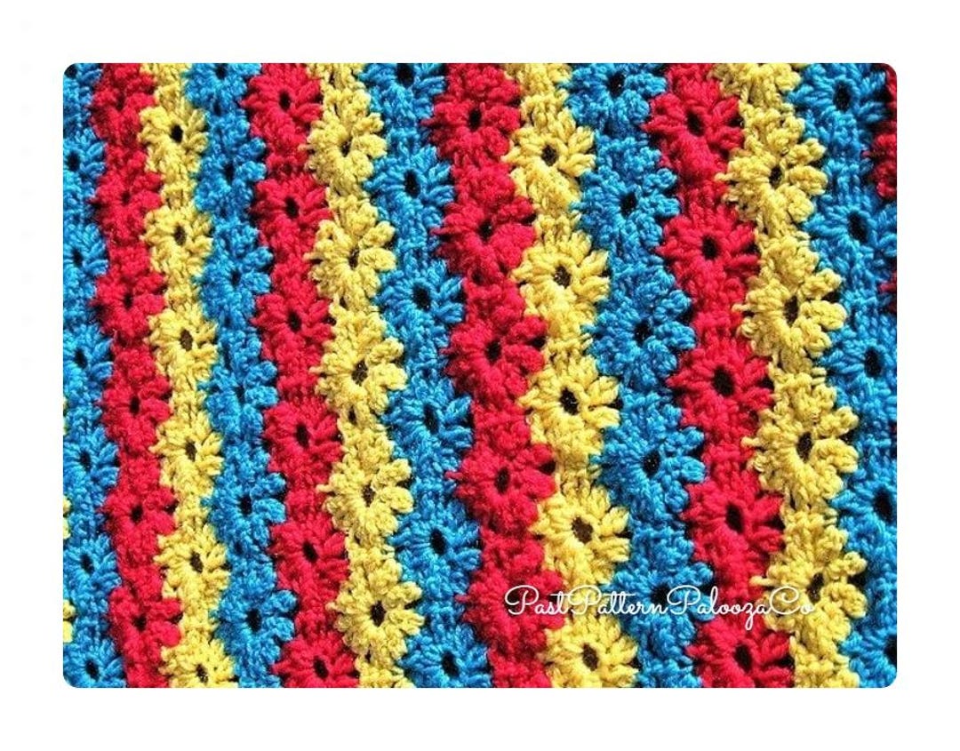 Vintage Crochet Pattern Daisy Chains Afghan Pattern PDF Instant Digital ...