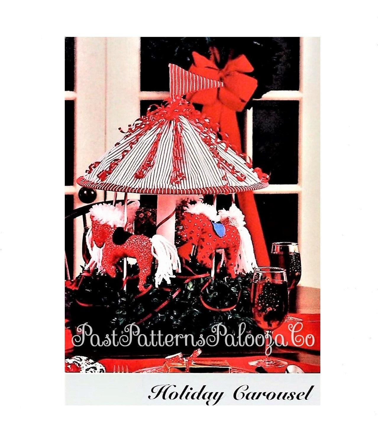 Vintage Sewing Pattern Christmas Carousel Centerpiece and Pony ...