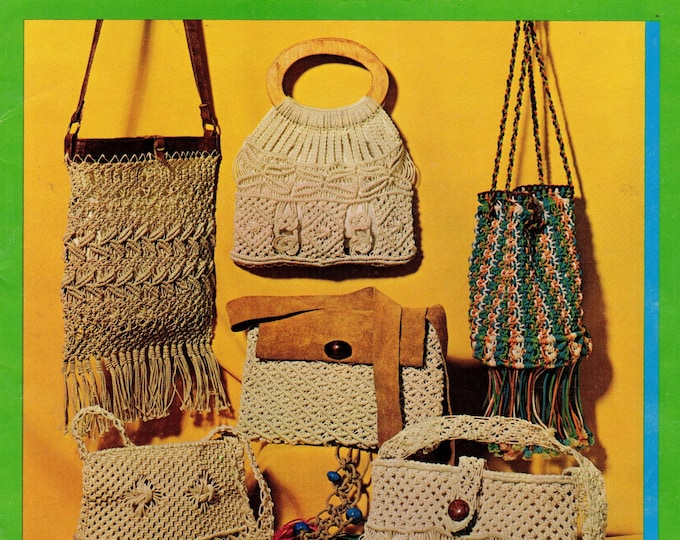 Vintage Classic Macrame Book Retro 1970s Macrame Patterns PDF Instant ...