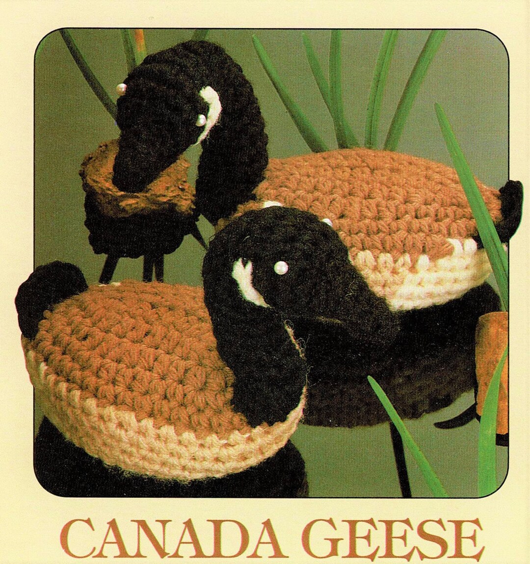 Vintage Crochet Pattern 6" Canada Goose Soap Holders or Soft Toys PDF ...