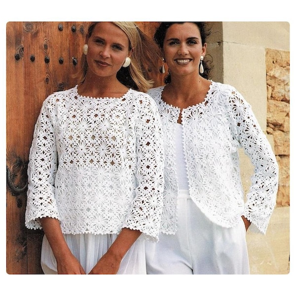 Crochet Lace Jacket - Etsy