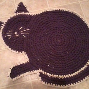 Vintage Crochet Pattern Cat Rug Cat Mat PDF Instant Digital Download ...