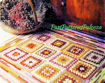 Granny Square Rug - Etsy