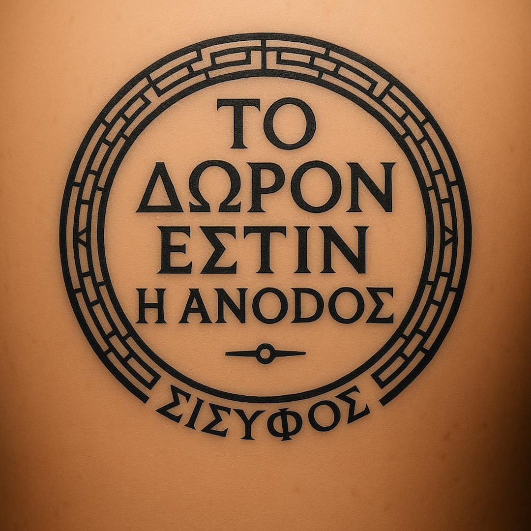 Sisyphus Stone Tattoo Sisyphus Tattoo Art Greek Philosophy Tattoo Print - Etsy Canada