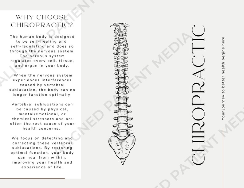 Introduction to Chiropractic Patient Brochure | PDF Download | Editable ...