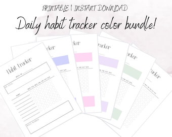 Healthy Habit Tracker Printable | Track Your Habits | Habit Tracker ...