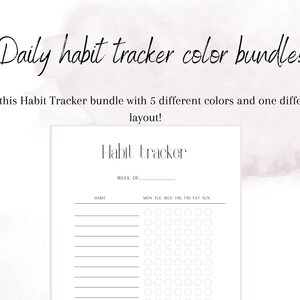 Healthy Habit Tracker Printable | Track Your Habits | Habit Tracker ...