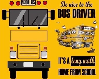 School Bus Driver Waterslide Decal - Etsy