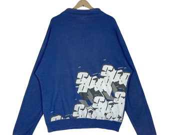 Rare Vintage Nike Big Spell Out Print Embroidery Crewneck - Etsy