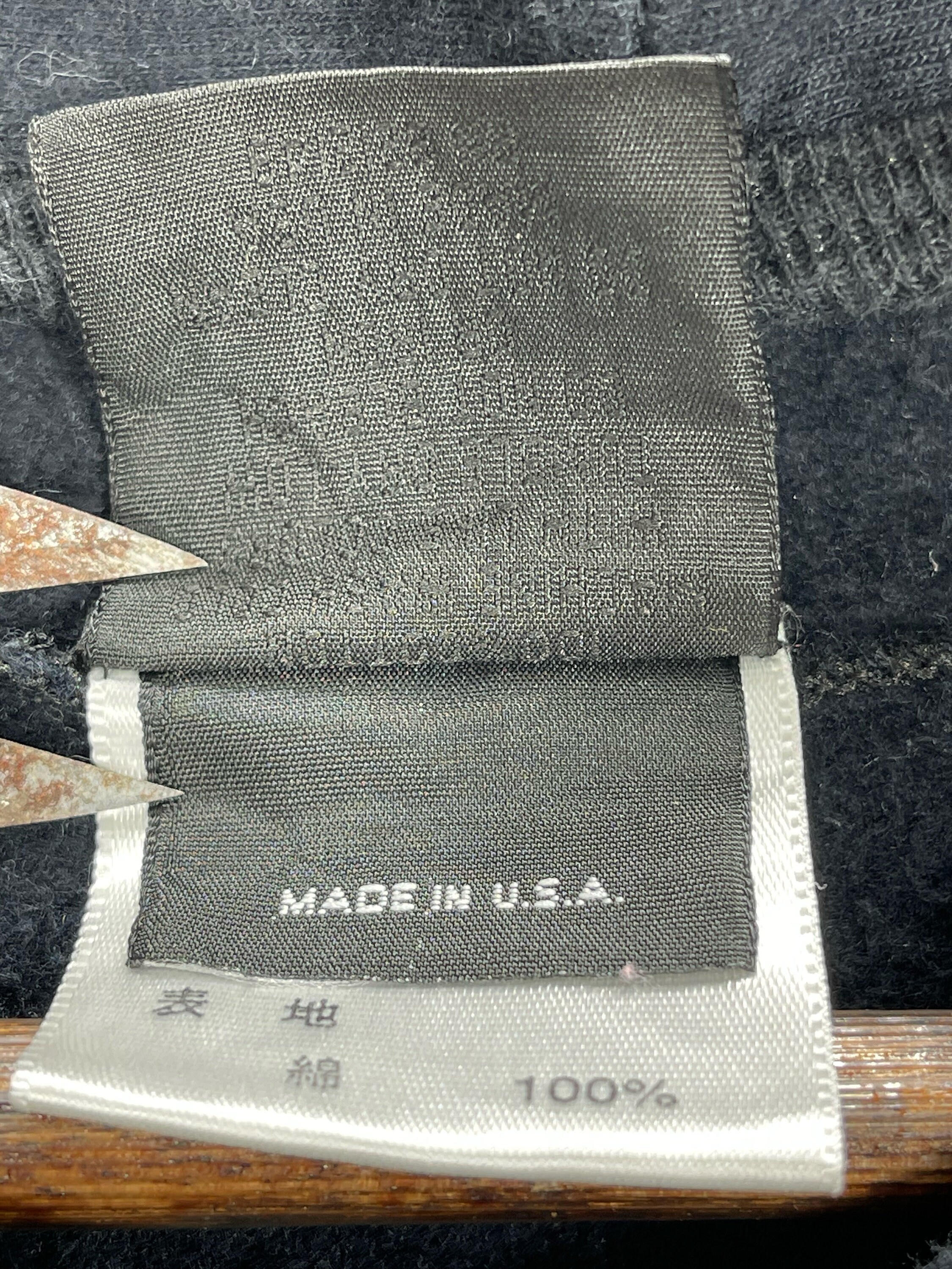 Vintage Anna Sui Hoodie Sweater Black Made in USA Pullover Jumper Size ...