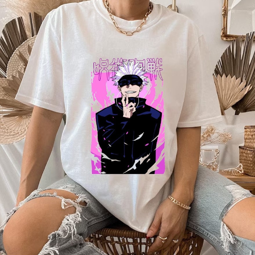 Gojo Satoru JJK Anime Sweater Vintage Anime Gift Anime Lover - Etsy