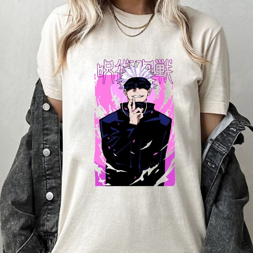 Gojo Satoru JJK Anime Sweater Vintage Anime Gift Anime Lover - Etsy