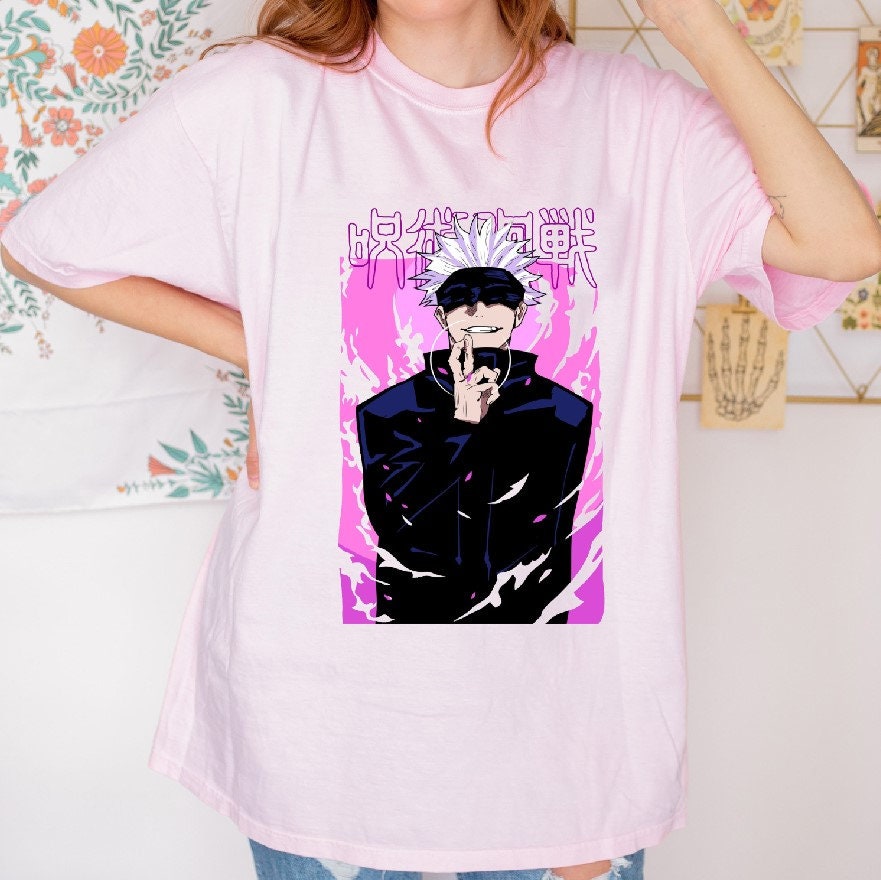 Gojo Satoru JJK Anime Sweater Vintage Anime Gift Anime Lover - Etsy