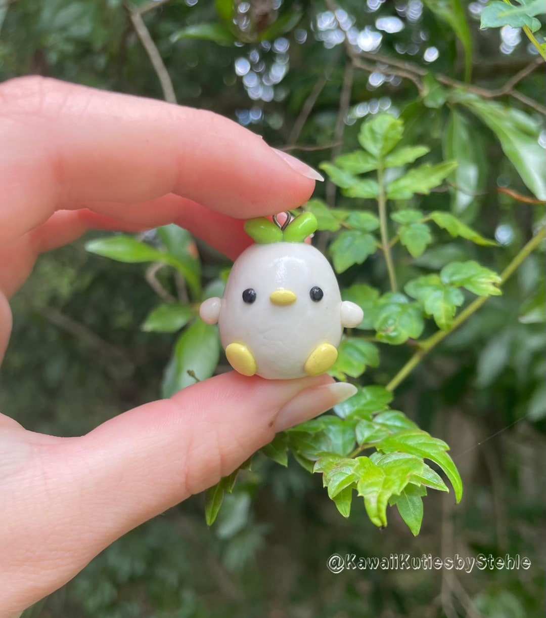 Kawaii Polymer Clay Cute Duck | Baby Duck Charm | Keychain Charm ...