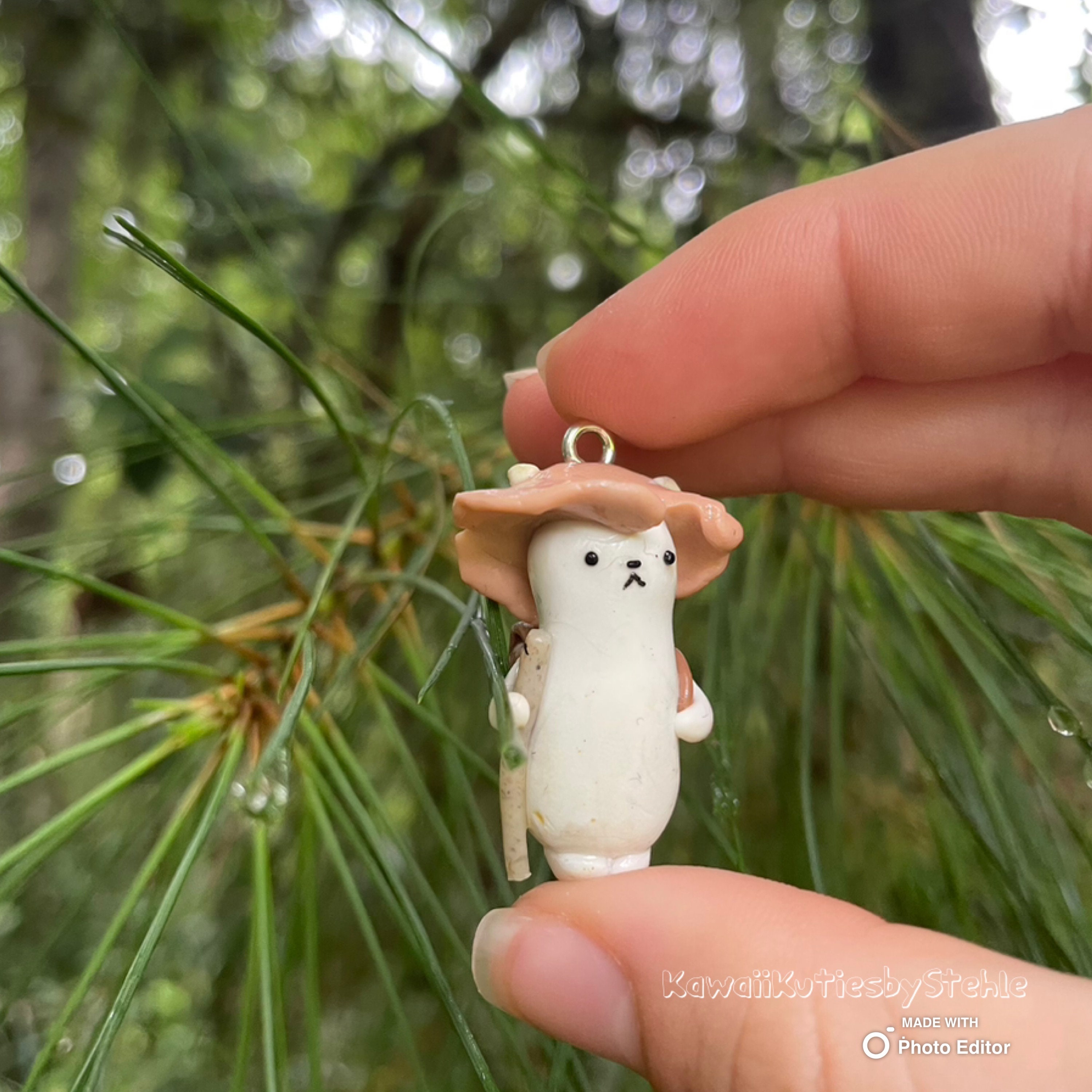 Camping Cat | Kawaii Clay Charm | Cute Keychain Accessory | - Etsy