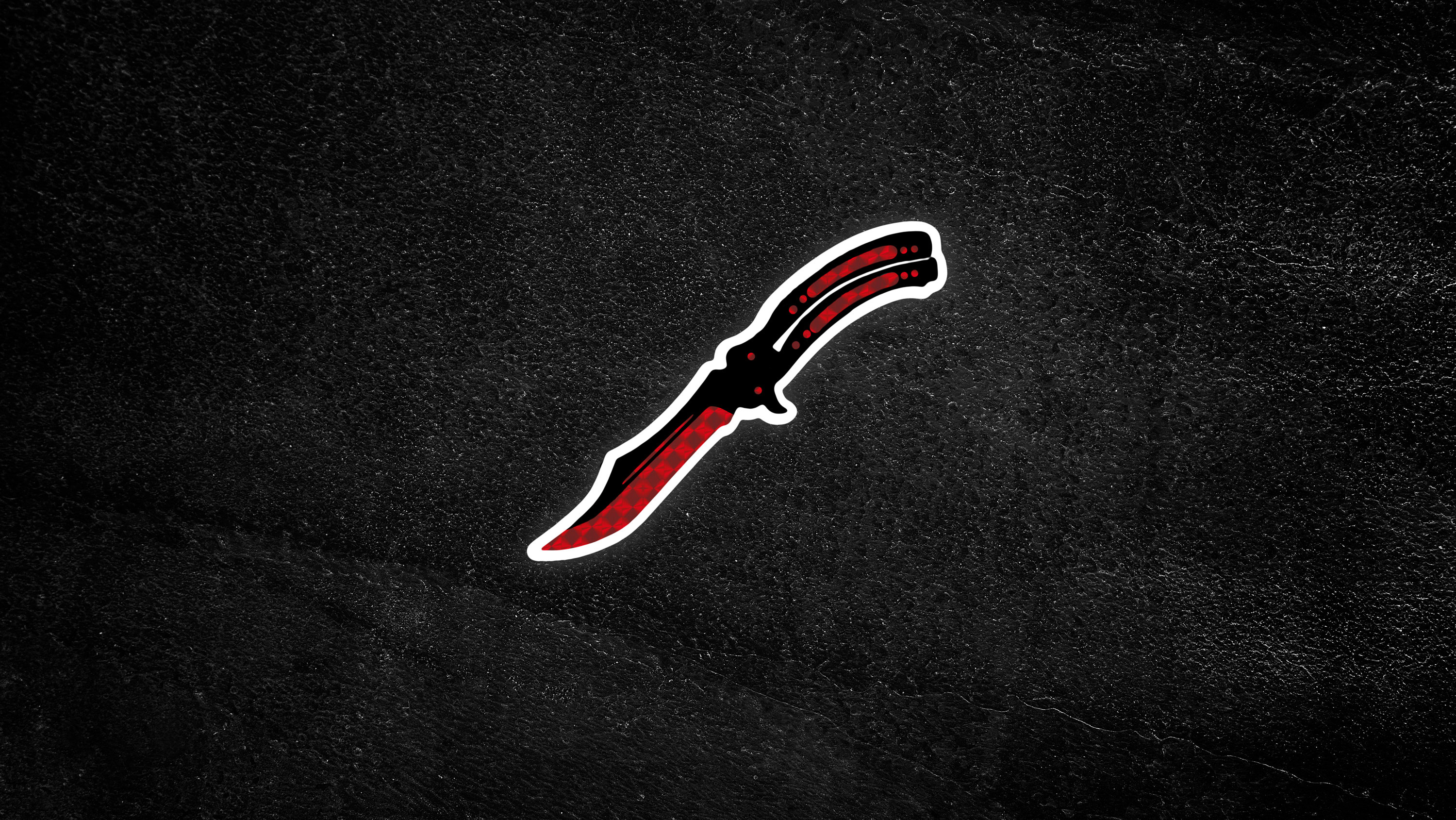 Butterfly Knife CSGO Sticker x3 Multi-layer Vinyl Sticker Handmade - Etsy