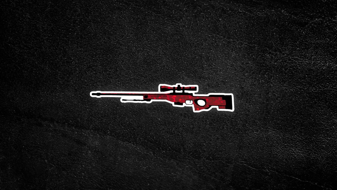 AWP CSGO Sticker (x3+) | Multi-layer Vinyl Sticker | Handmade - Etsy