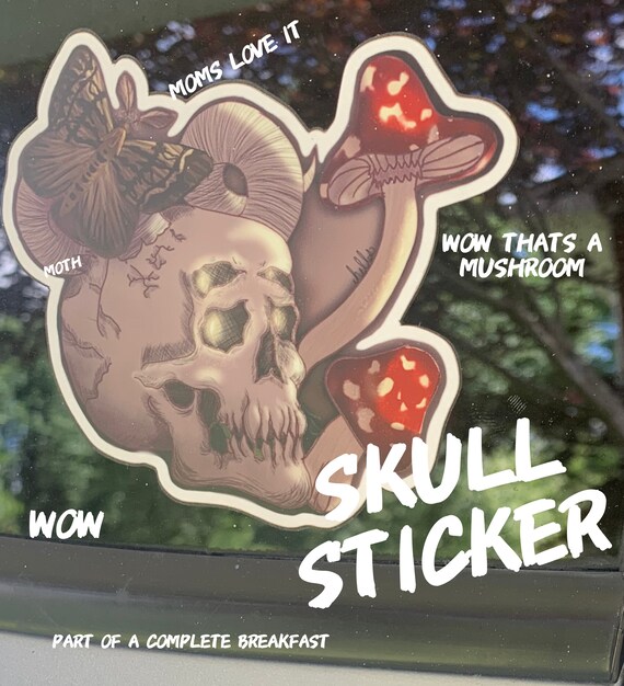 Demon Skull Sticker - Etsy