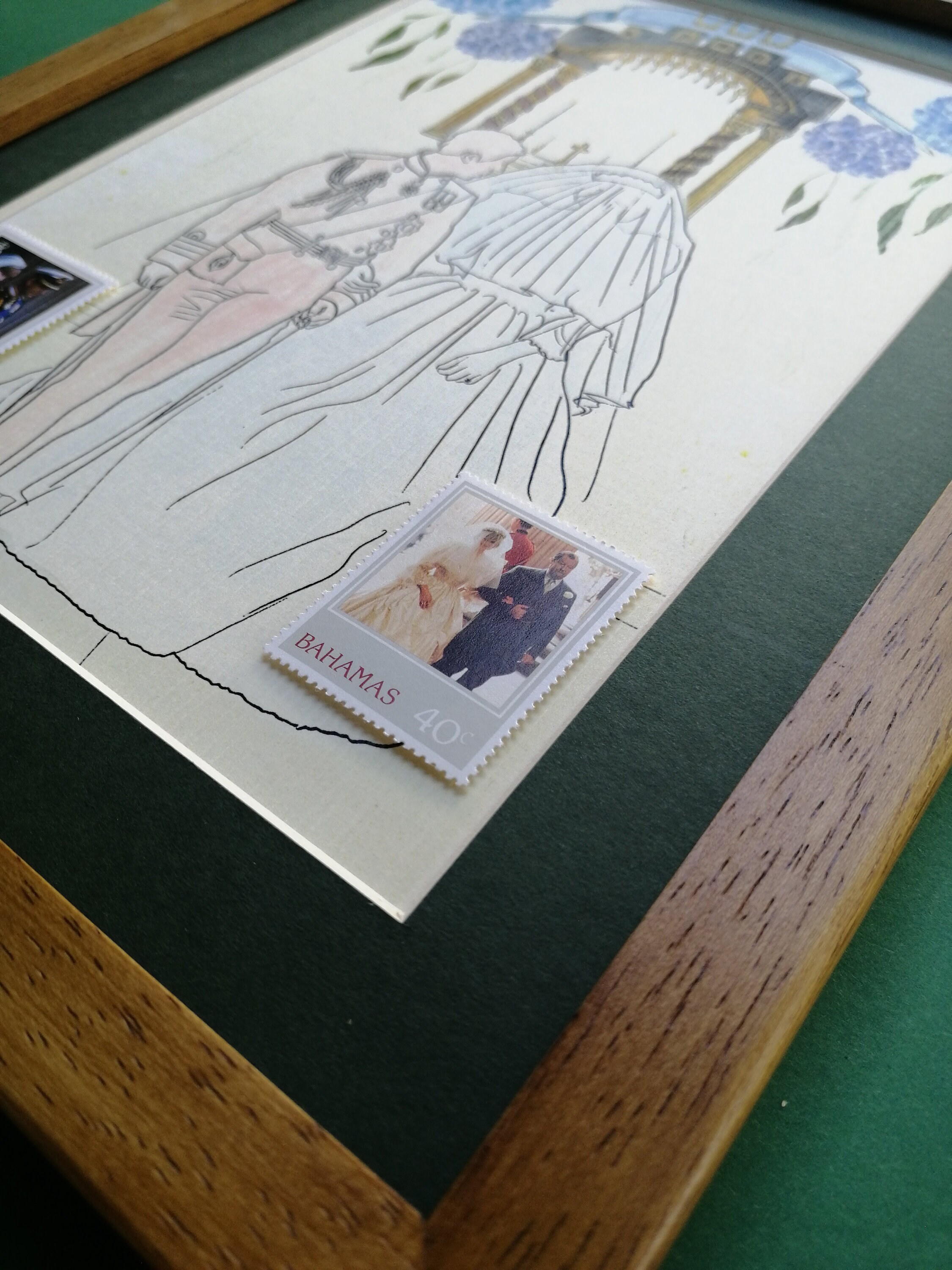 PRINCESS DIANA Postage Stamp Art Framework - Etsy UK