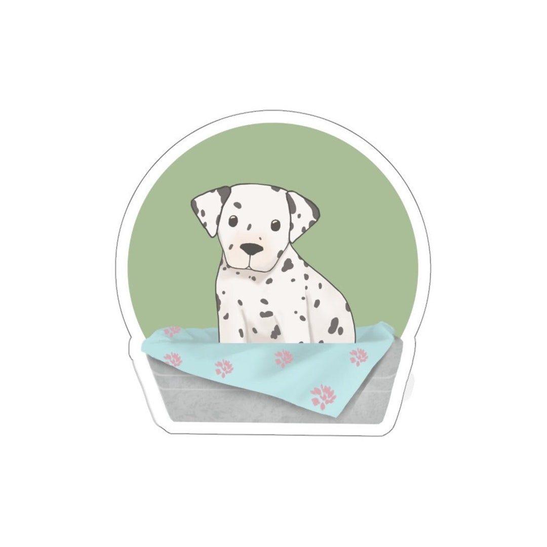 Dalmatian Puppy |sticker |vinyl Laptop Water Bottle -tumbler Sticker ...