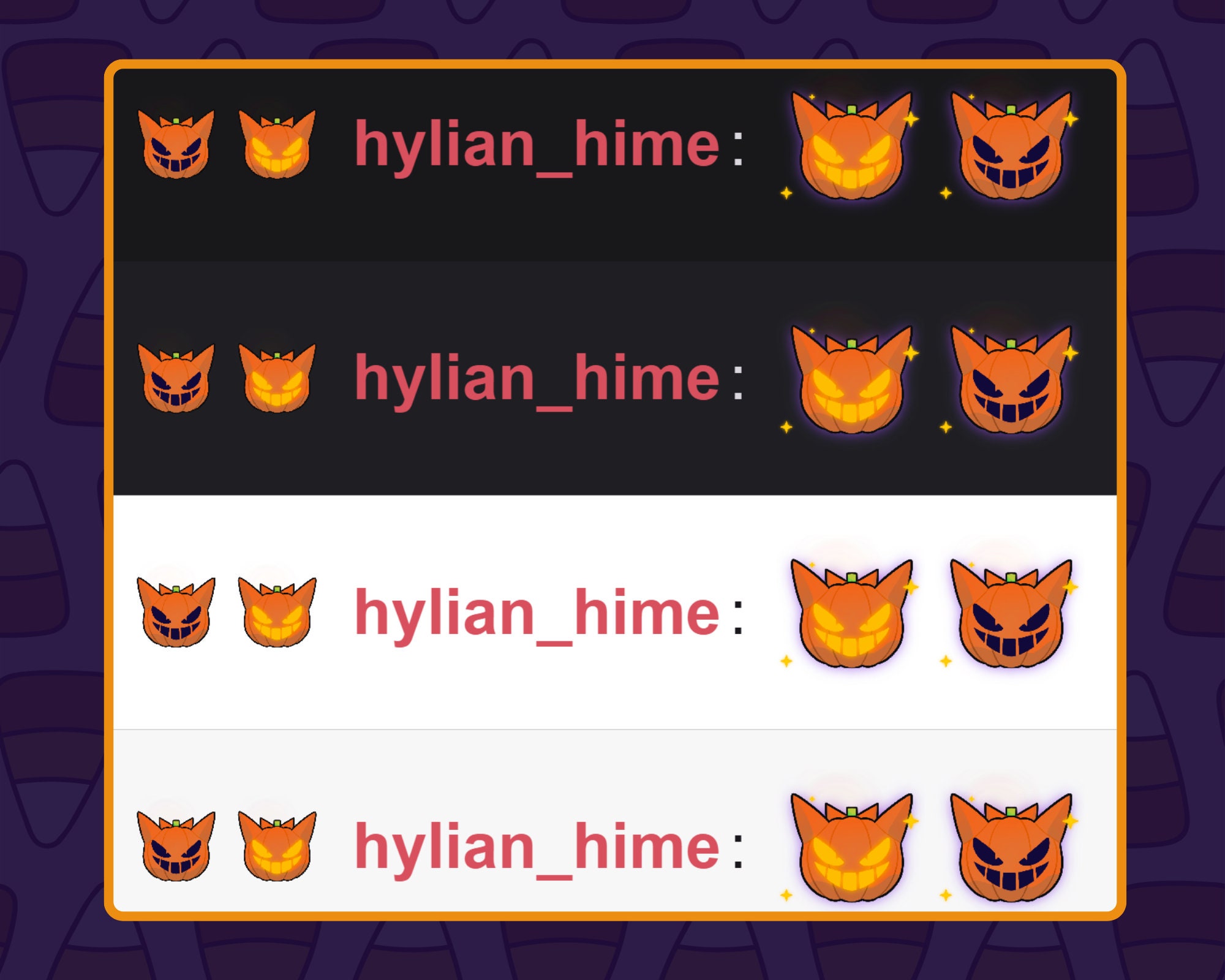 Pokemon Halloween Channel Point Emote Gengar Pumpkin - Etsy