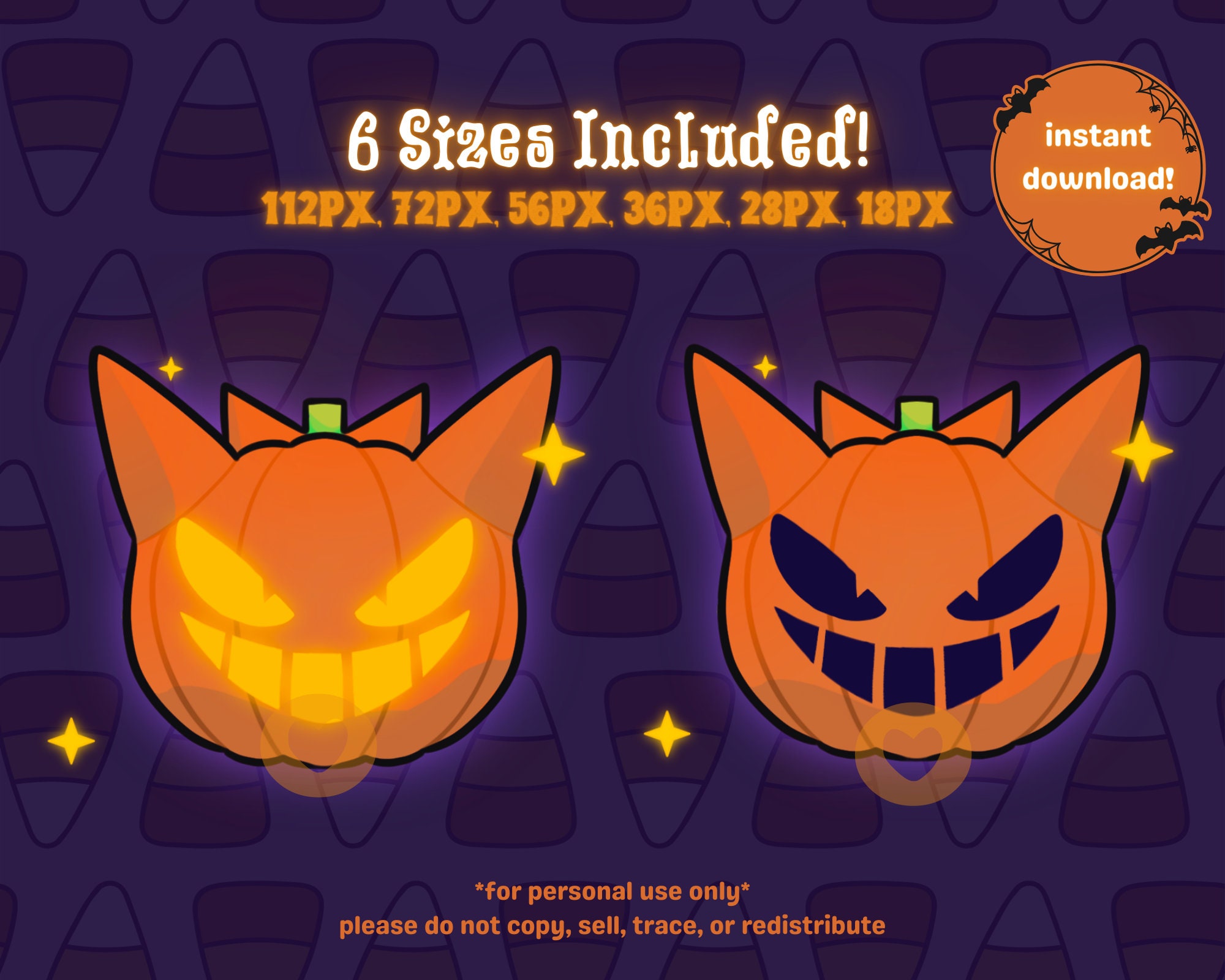 Pokemon - Halloween Channel Point Emote || Gengar Pumpkin - Etsy