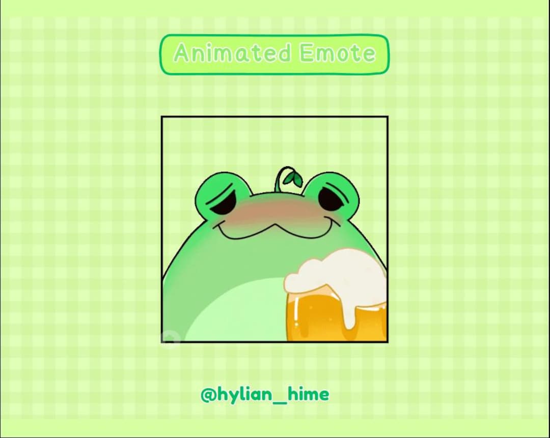 Twitch Animated Emote || It's Wednesday My Dudes Frog Meme - Etsy