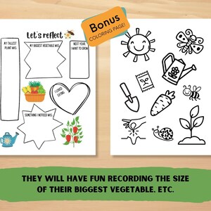 Kids Gardening Journal; an Outdoor Summer PRINTABLE Activity That is ...