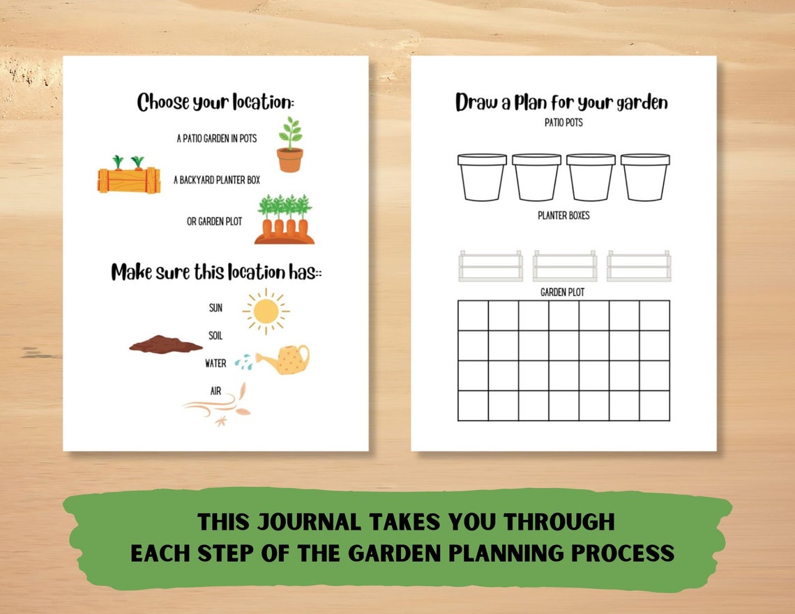 Kids Gardening Journal; an Outdoor Summer PRINTABLE Activity That is ...