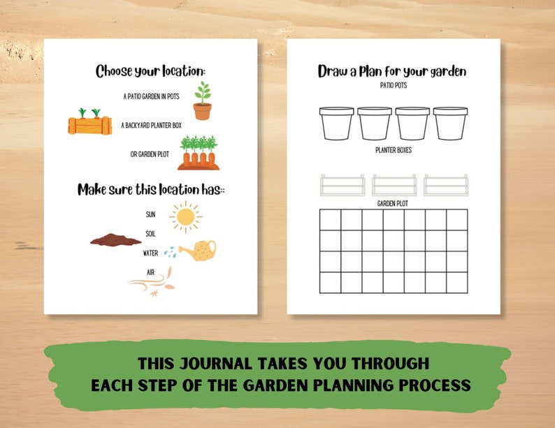 Kids Gardening Journal; an Outdoor Summer PRINTABLE Activity That is ...