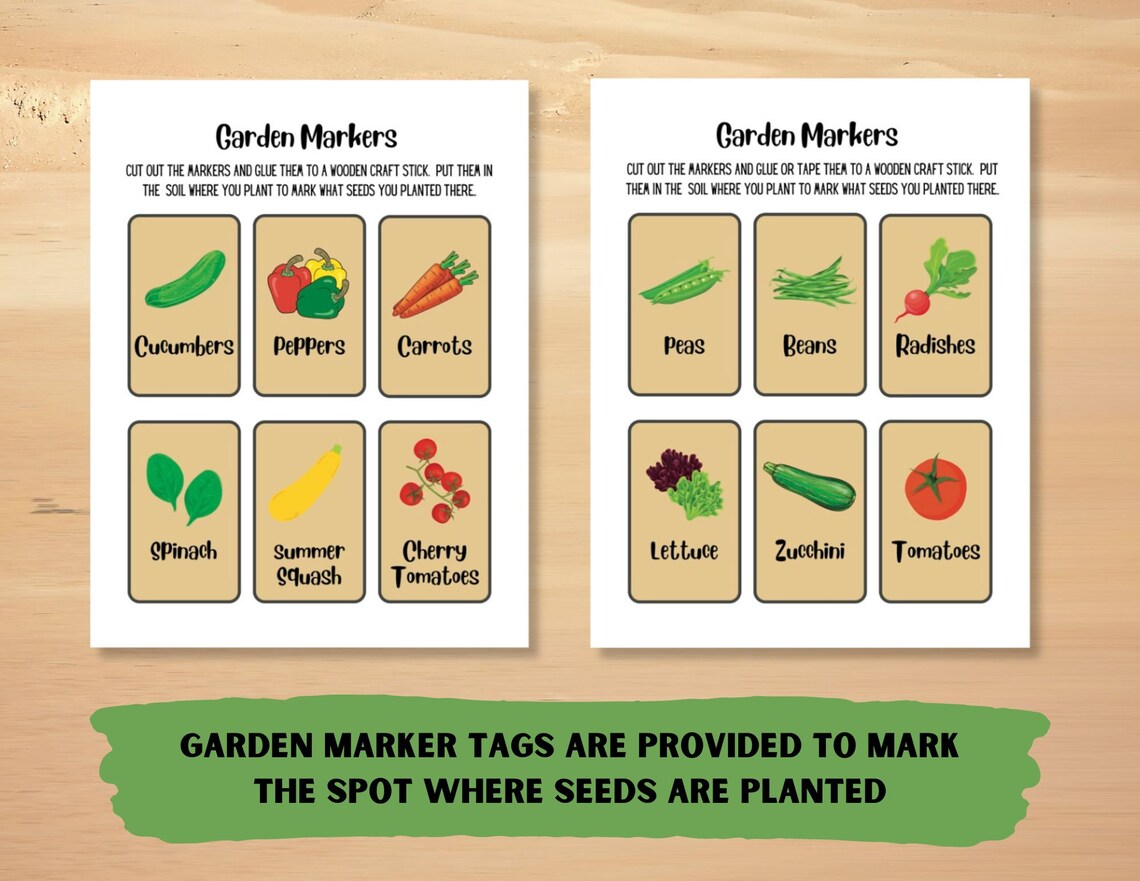 Kids Gardening Journal; an Outdoor Summer PRINTABLE Activity That is ...