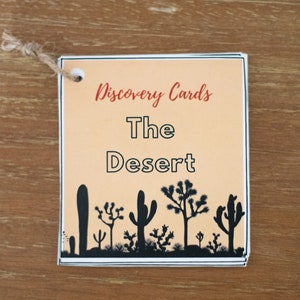 The Desert - Discovery Cards/ A Scavenger Hunt Activity for Kids to Use ...