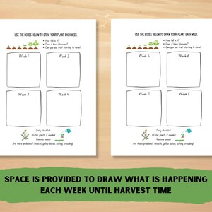 Kids Gardening Journal; an Outdoor Summer PRINTABLE Activity That is ...