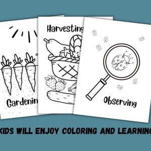 20 Nature Coloring Pages for Kids, Nature Art, Science Education, Earth ...