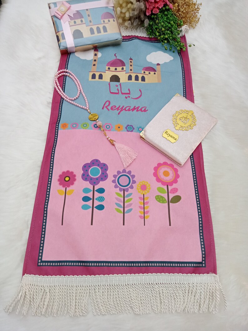 Luxury Kids Prayer Mat Kids Kaaba Prayer Rug Ramadan Eid - Etsy