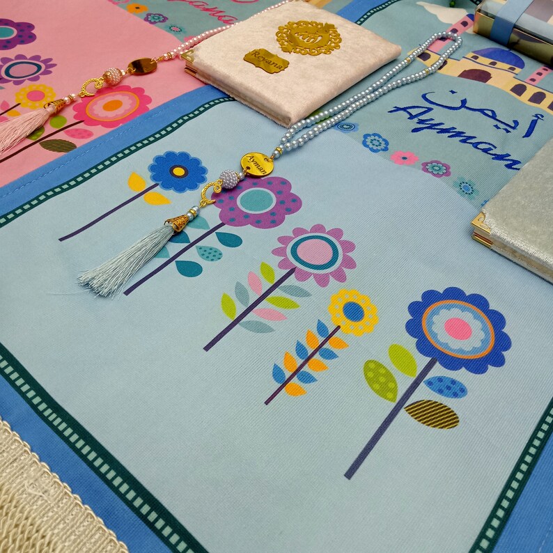 Luxury Kids Prayer Mat Kids Kaaba Prayer Rug Ramadan Eid - Etsy