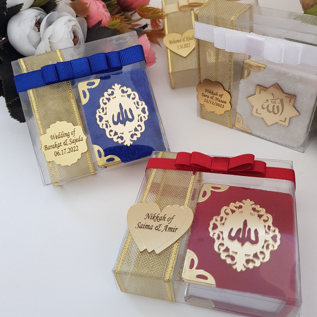 Custom Mini Quran Favor, Arabic Quran, Nikkah Islamic, Wedding Favours ...