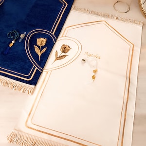 Personalized Couple Set | Pearl Prayer Beads Islamic Gift Set | Eid ...