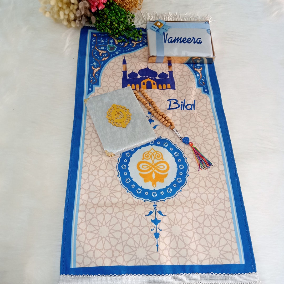 Luxury Kids Prayer Mat, Kids Kaaba Prayer Rug, Ramadan Eid, Kids Prayer ...