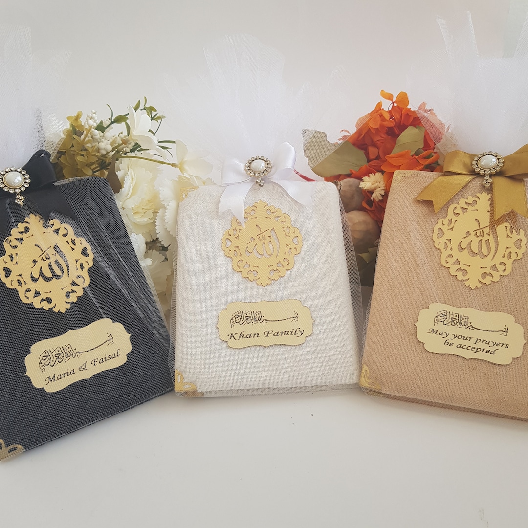 Personalized Velvet Dua Book Tasbeeh Pouch With Decorated Box Muslim ...