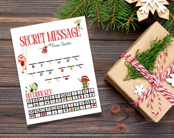 Elf Secret Message - Etsy