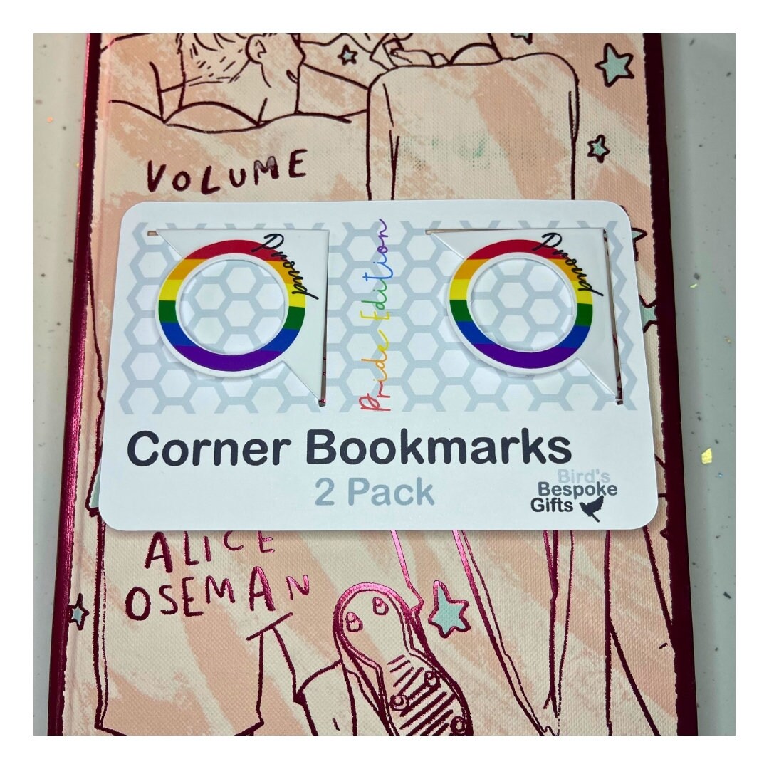 Pride Corner Bookmarks LGBTQIA+ | 2 Pack Stylish Book Accessories ...