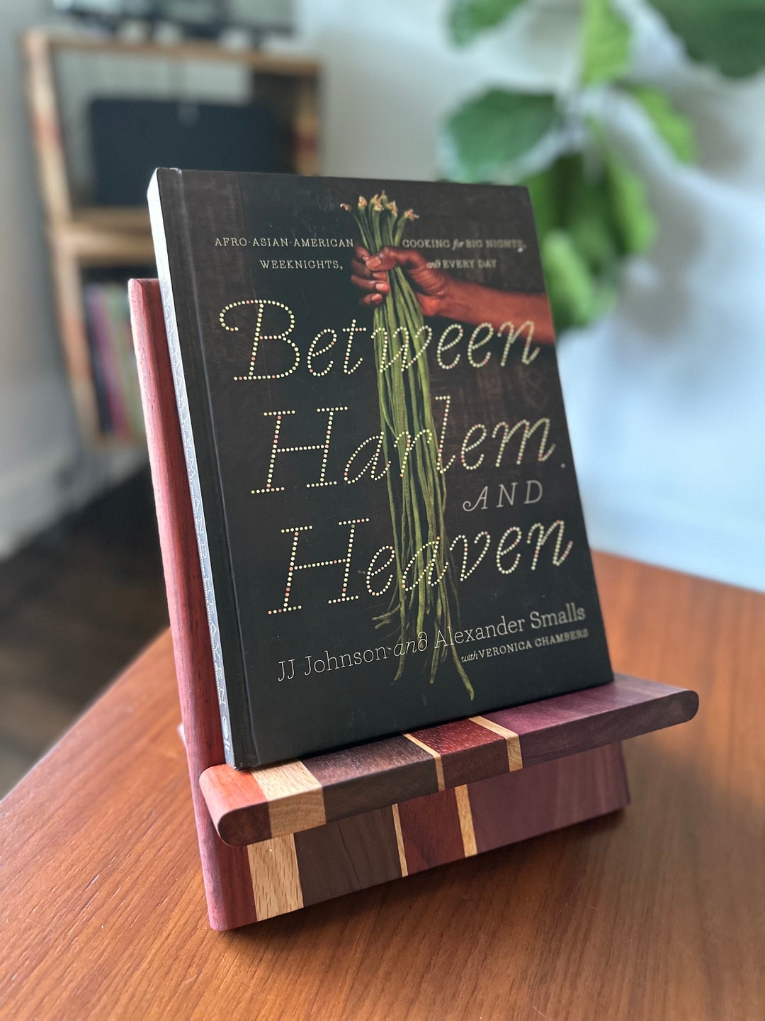 Handcrafted Exotic Wood Record Player Cookbook Holder - Unique Kitchen ...