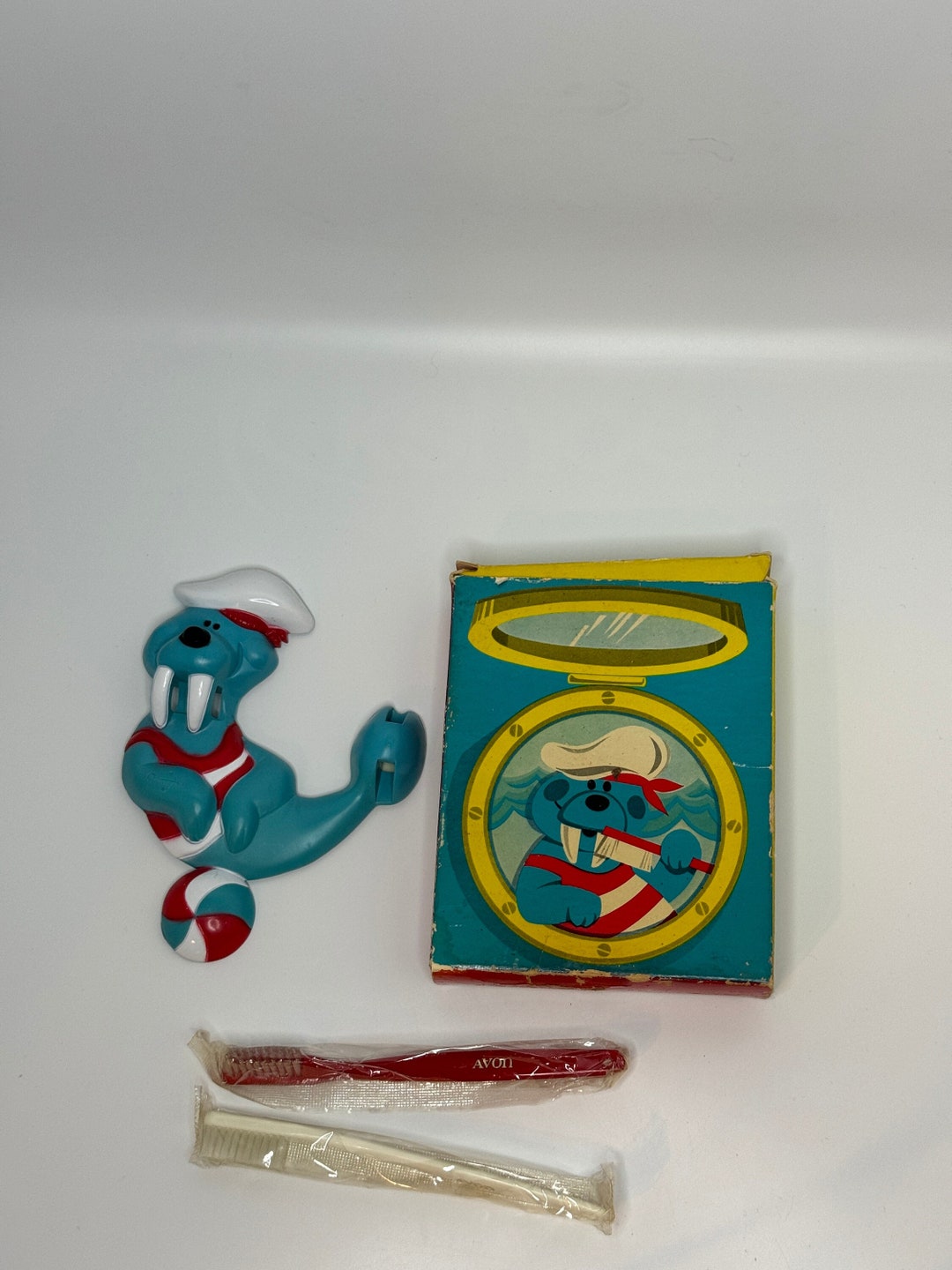 1977 Avon Wally the Walrus Toothbrush Set in Package - Etsy
