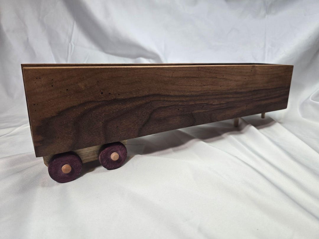 Walnut, Oak, and Purple Heart Dump Trailer Attachment - Etsy