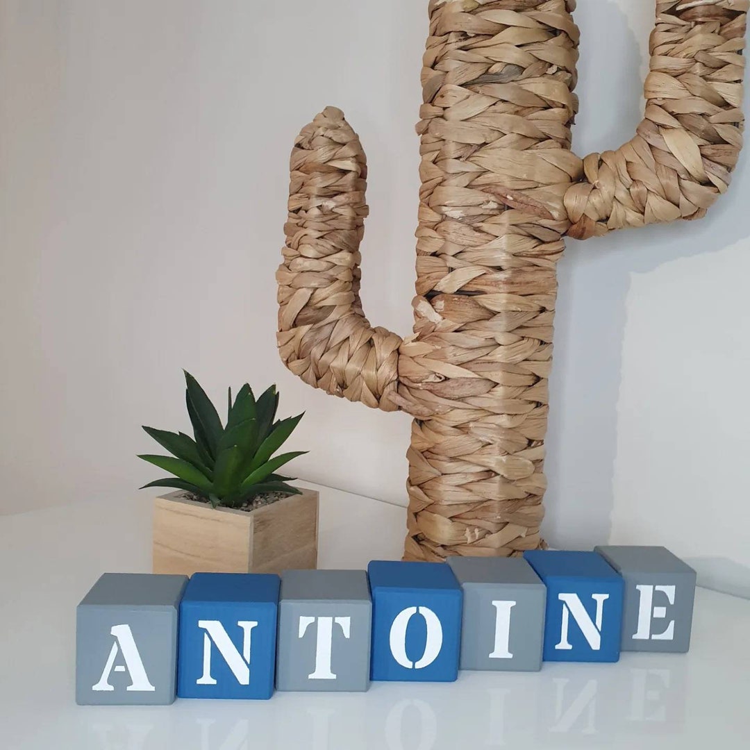 Customizable Cubes First Name Cube Letter - Etsy