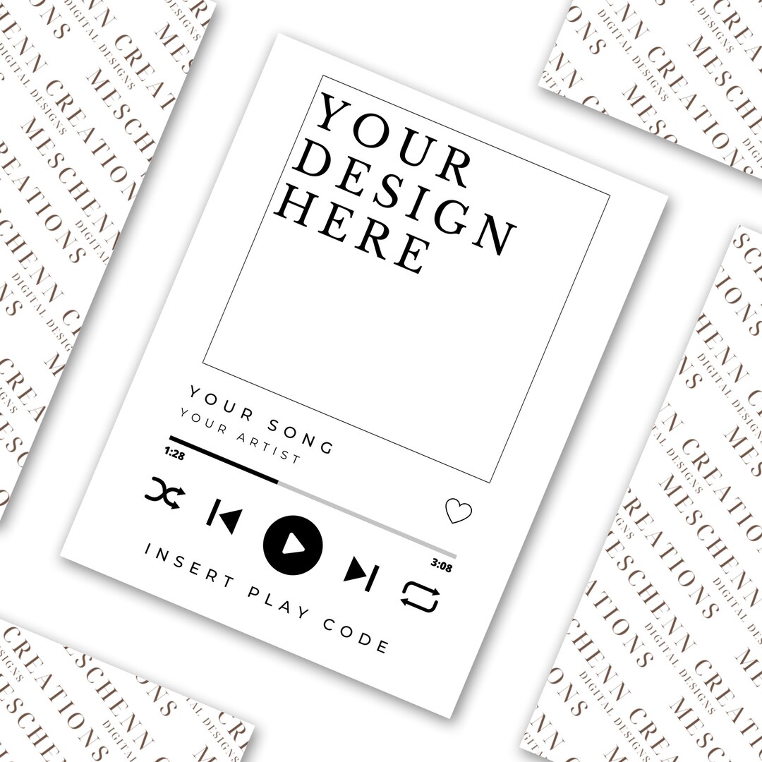 Personalized Editable Song Template for Canva | Instant Download ...