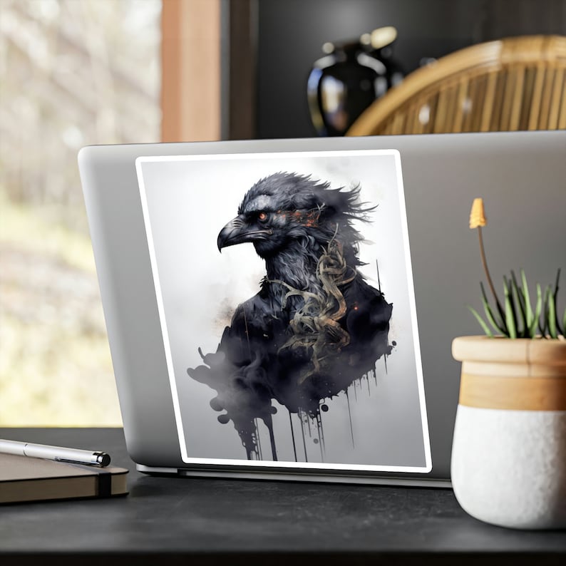 Raven Vinyl Decal - Etsy