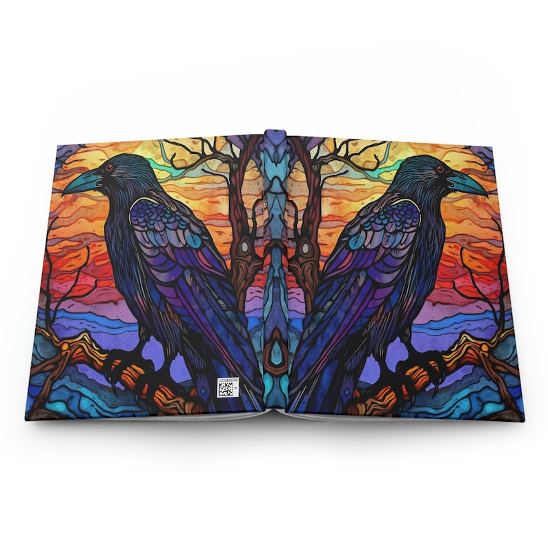 Gothic Raven in a Tree Hardcover Journal - Matte - Etsy